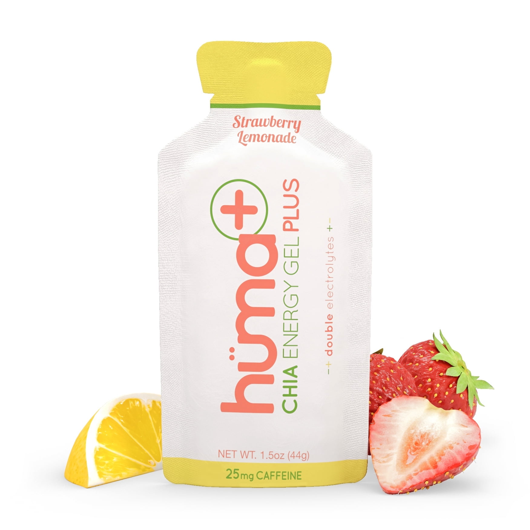 Huma Plus (Double Electrolytes) - Chia Energy Gel, Strawberry Lemonade ...