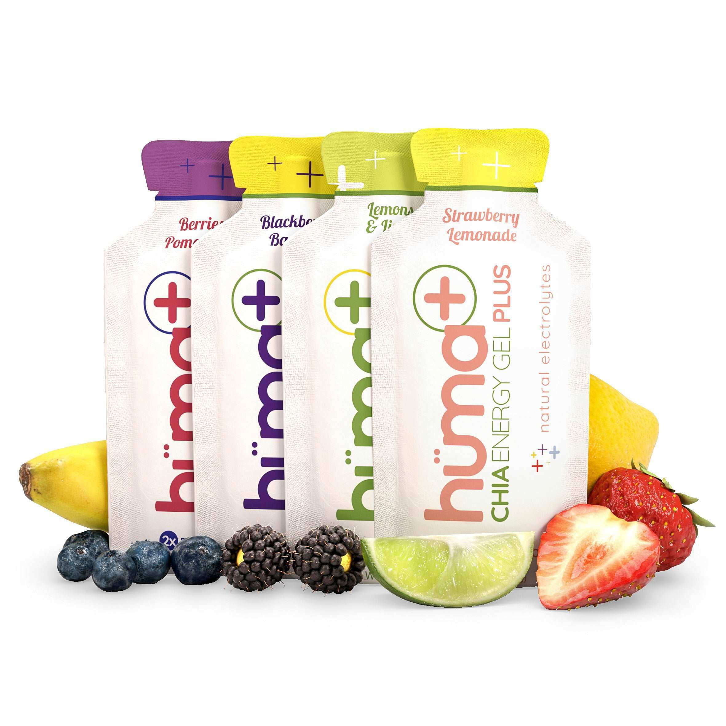 Huma Plus (Double Electrolytes) - Chia Energy Gel, Variety, 24 Gels ...