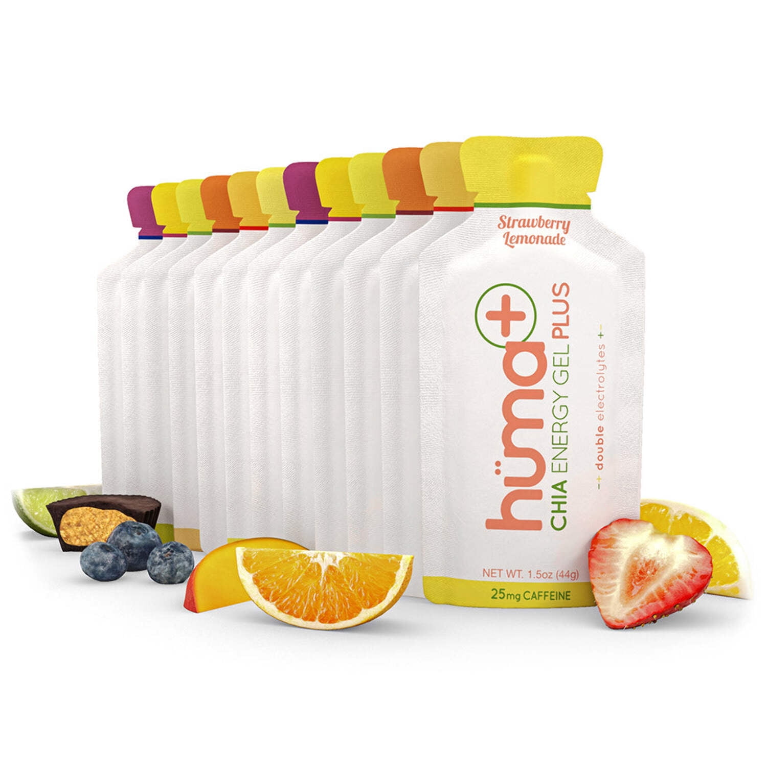 Huma Plus (Double Electrolytes) - Chia Energy Gel, Variety, 24 Gels ...