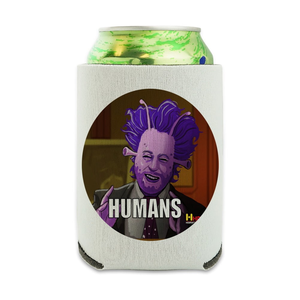 Human Aliens Guy History Meme Can Cooler - Drink Sleeve Hugger ...