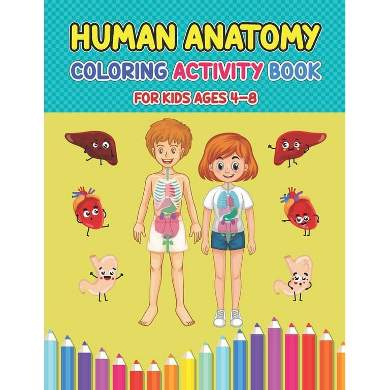 coloring book body parts