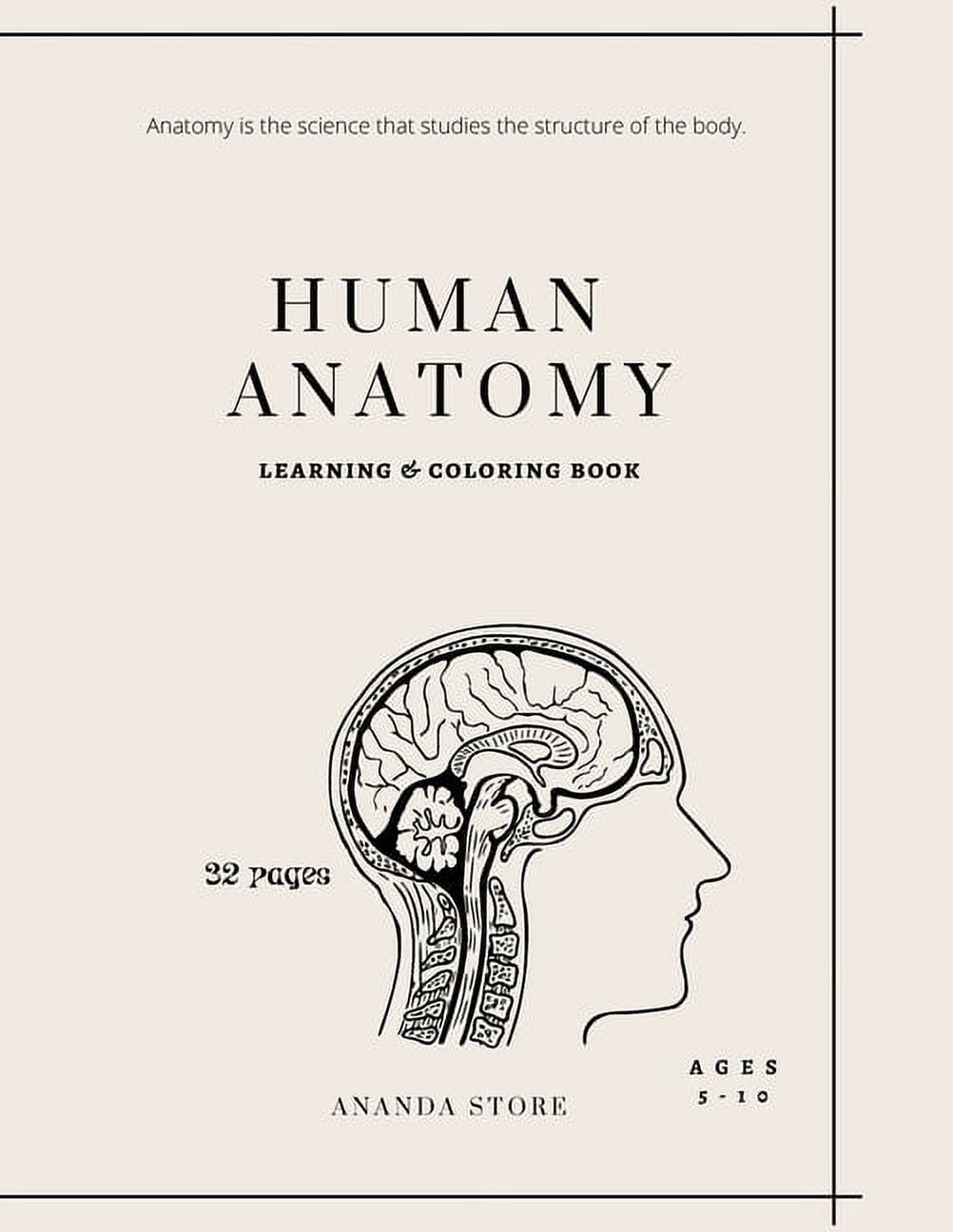 Human Anatomy Coloring Book: Human Anatomy Activity Book: An Easy And ...