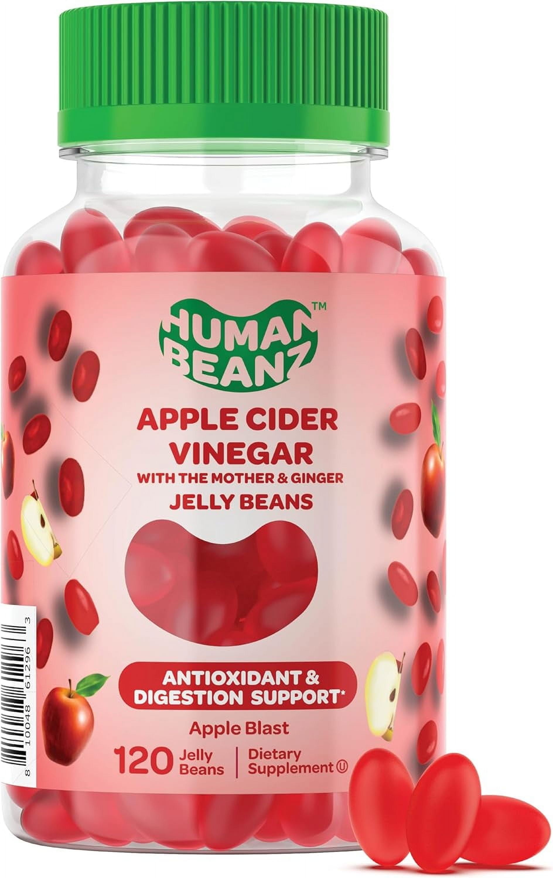 Human Beanz Apple Cider Vinegar Jelly Bean Vitamin Gummies Digestive ...