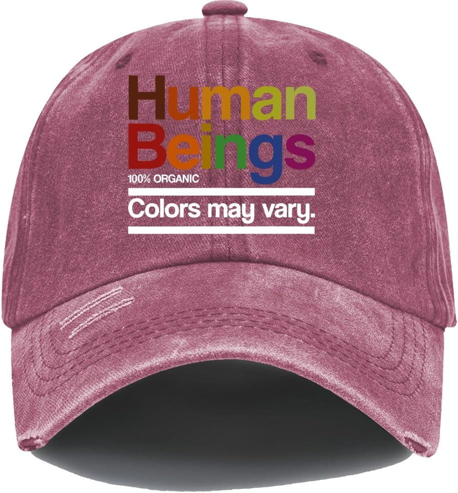 Human Beings Colors May Vary Human Rights Equality Hat, Rights Cap ...