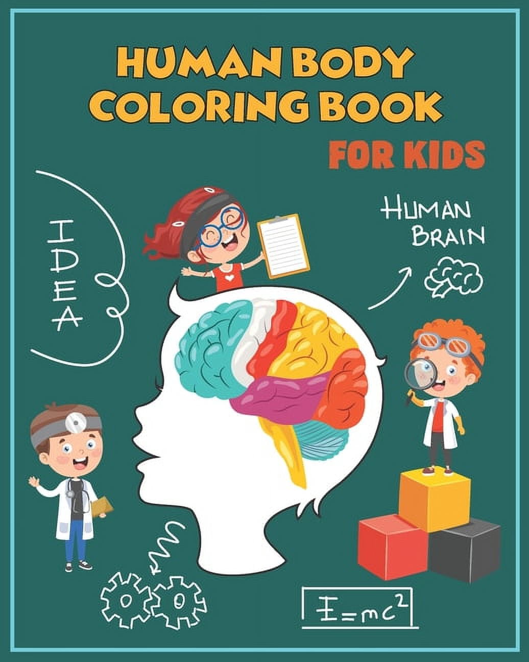 Human Body Coloring Book For Kids (Paperback) - Walmart.com