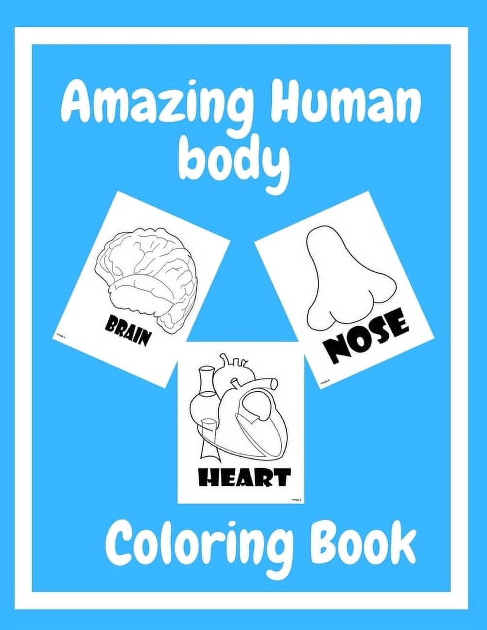 Human Body Coloring Book: Great Gift For Toddlers Girls and Boys ...