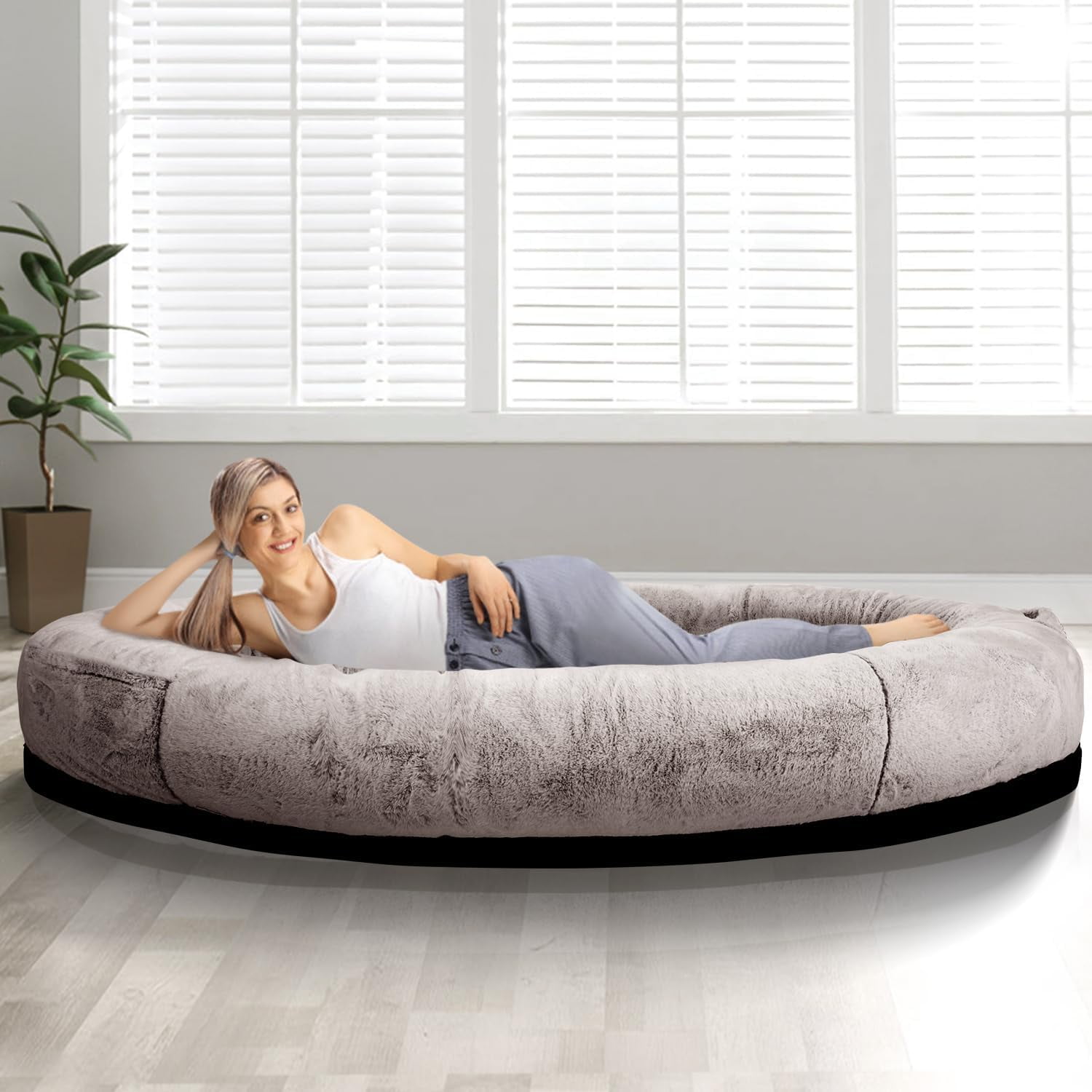 Human Dog Bed 71" x 45" x 14", Human-Sized Large Dog Bed Fits Adults ...