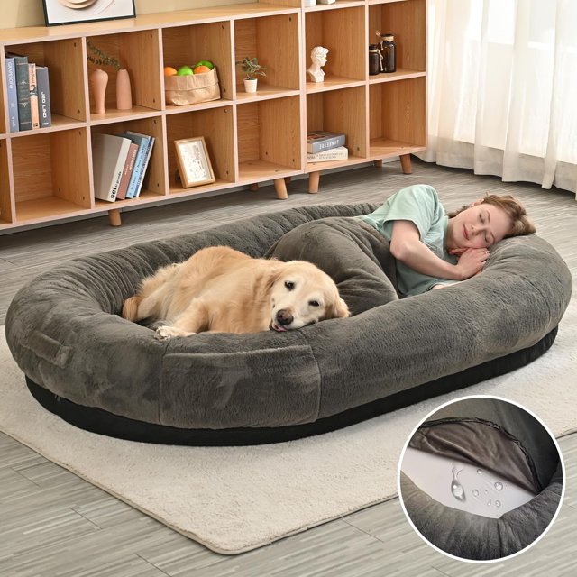 Human Dog Bed, Human Dog Bed for Adults Large Human-Sized Big Dog Bed ...
