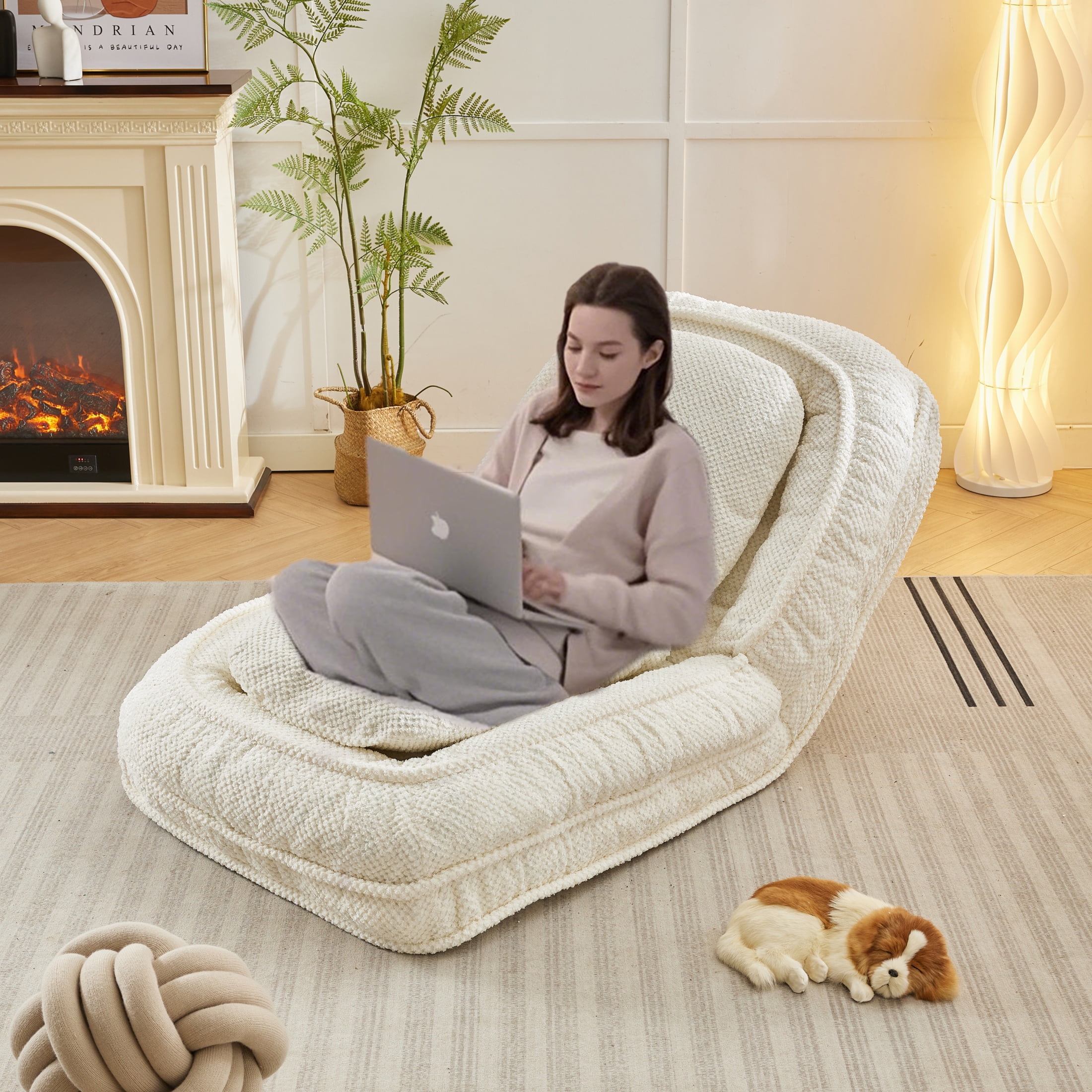 Human Dog Bed ,Lazy Sofa Couch ,5 Adjustable Position,sit,sleep,fold,suit to put in bedroom ...