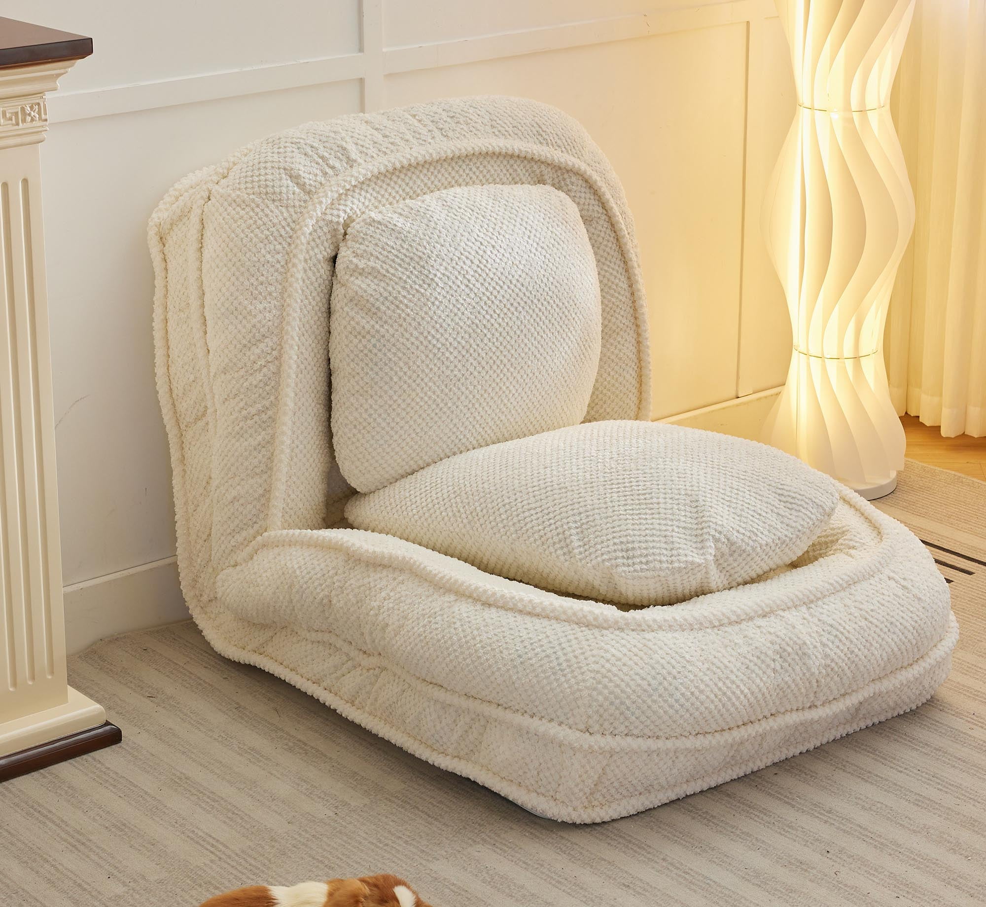 Human Dog Bed ,Lazy Sofa Couch ,5 Adjustable Position,sit,sleep,fold ...