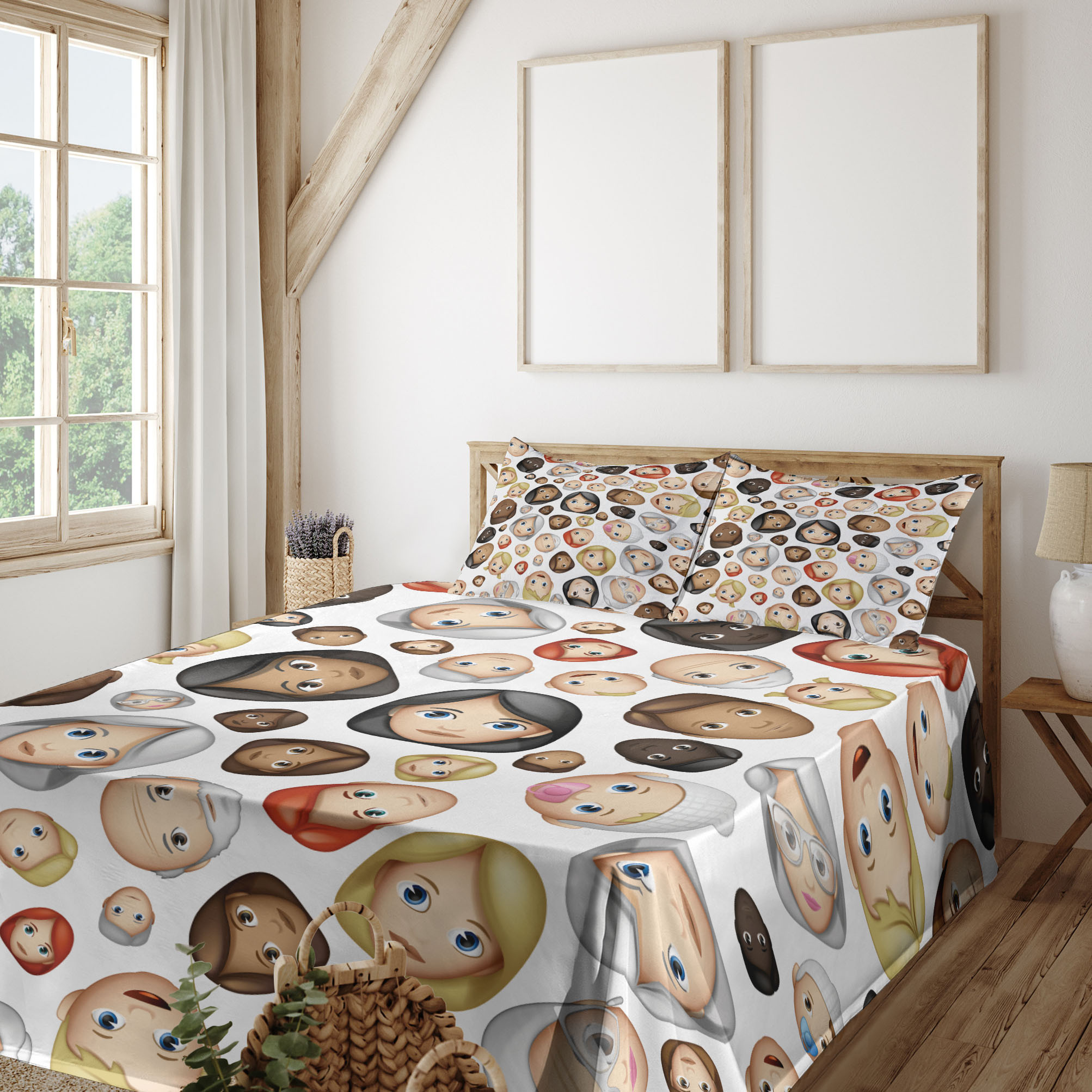 Human Emoji Sheet Set, Modern Design of Cartoon People Characters on ...