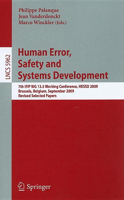 Human Error, Safety and Systems Development, (Paperback) - Walmart.com
