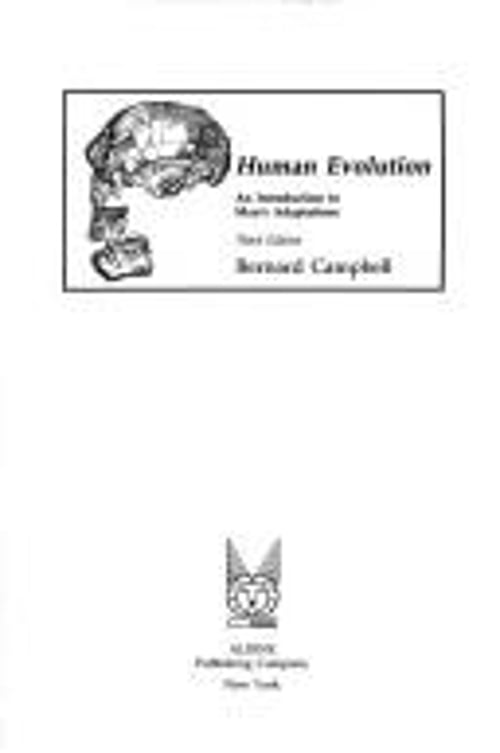 Pre-Owned Human Evolution : An Introduction to Man's Adaptations ...