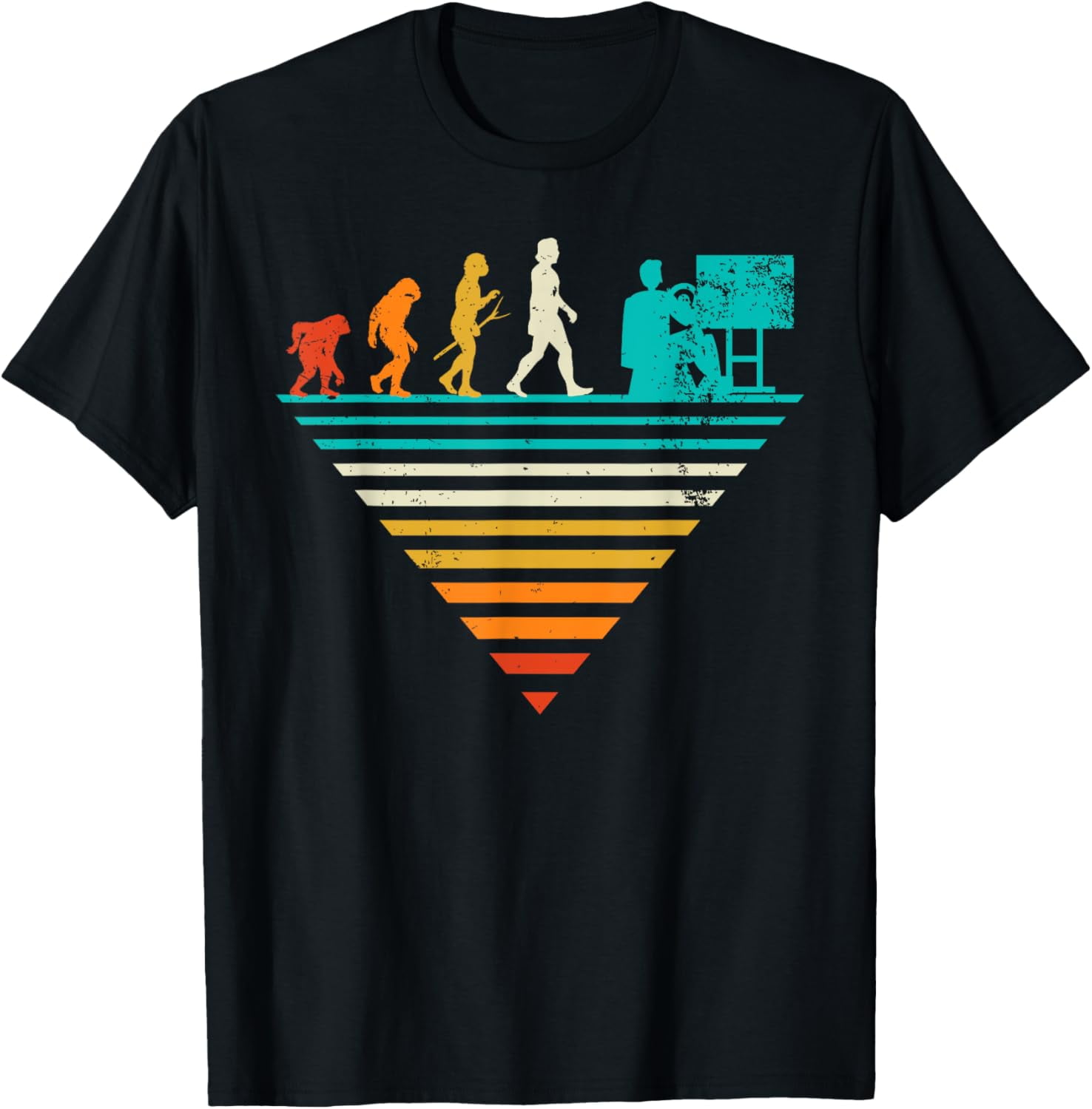 Human Evolution - Player Vintage Esports T-Shirt - Walmart.com
