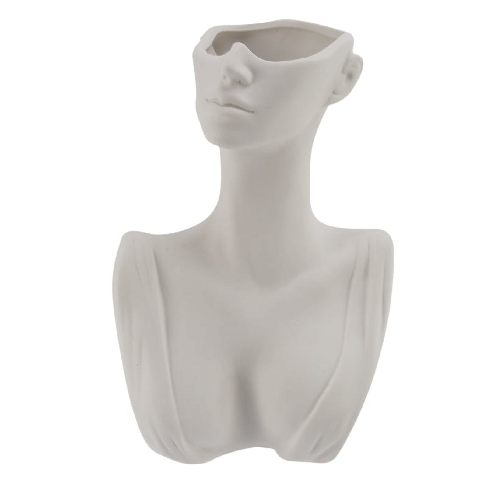 Human Face Flower Vases Portrait Vase Decorative Nordic Flower Pot Ornament Ceramics Statue ...