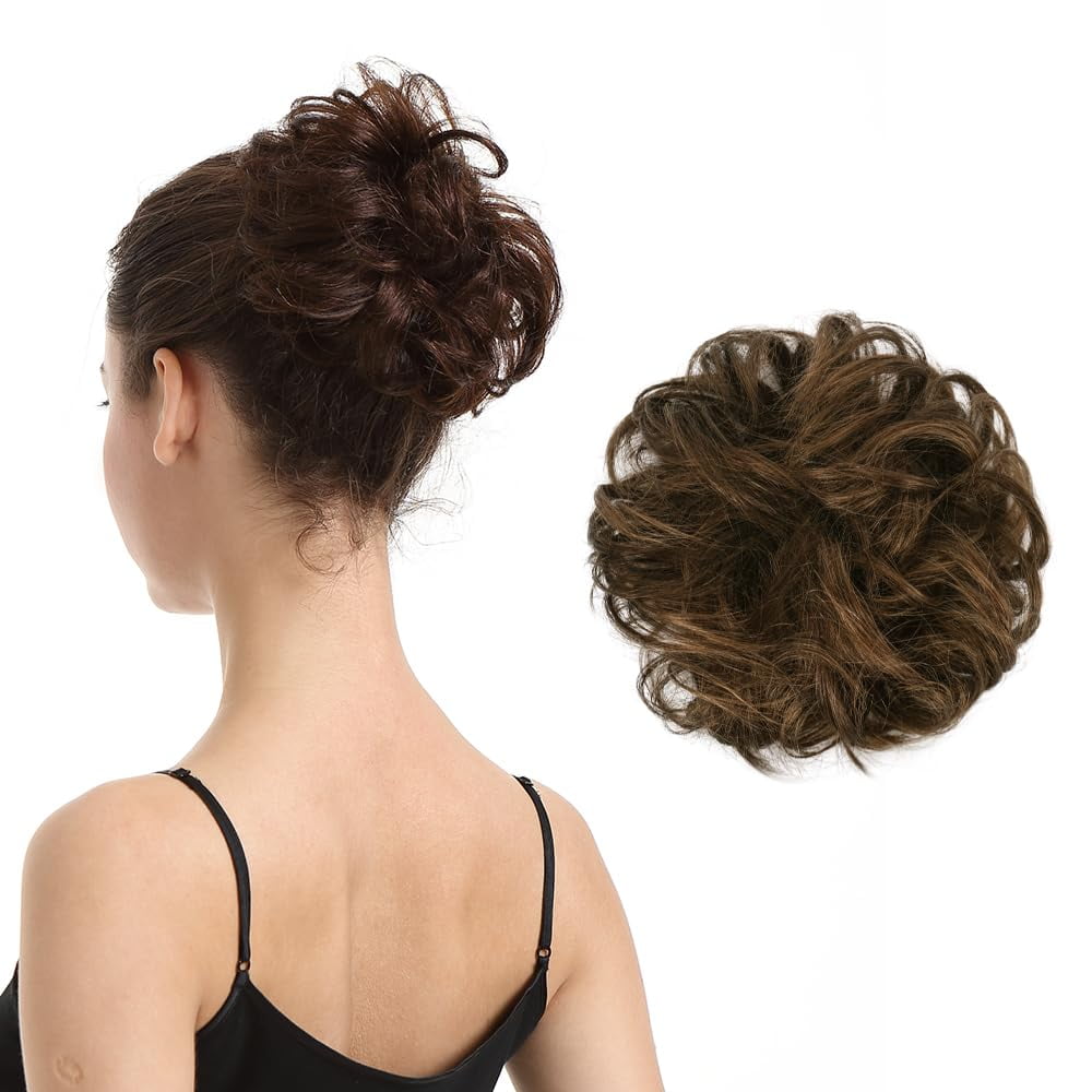 Human Hair Bun - Real Hair Bun Extensions for Women - Highlight Messy ...