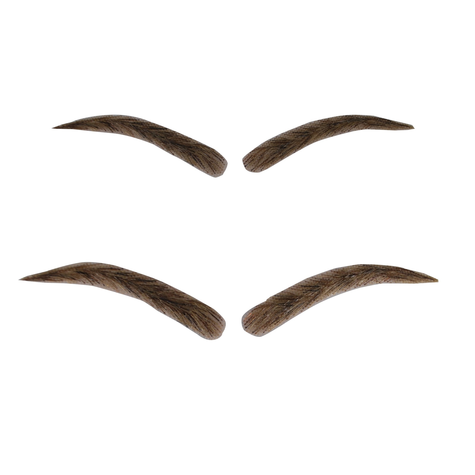 Human Hair Fake Eyebrow #6 Light Brown Color Handmade Invisible Reality ...