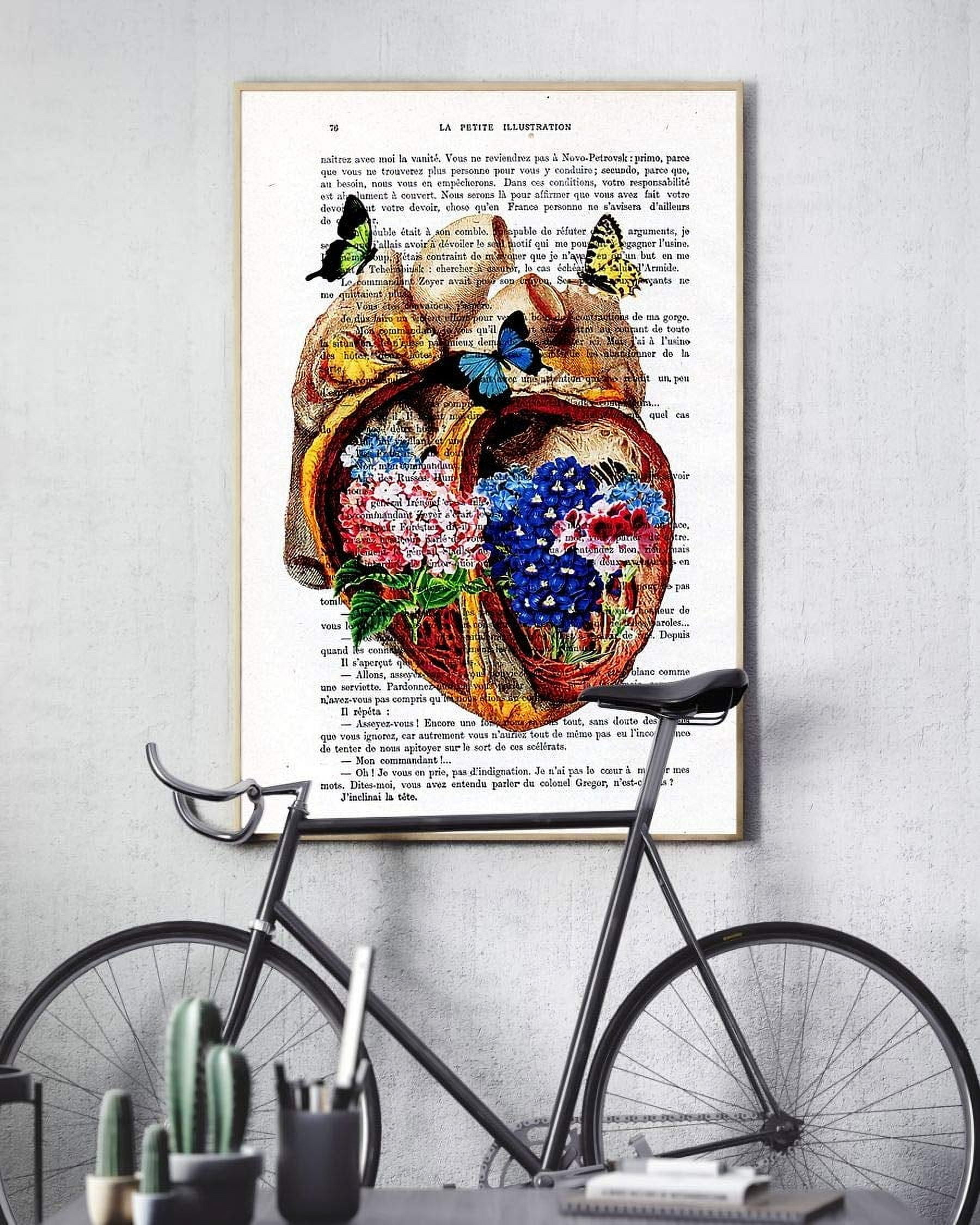 Human Heart Anatomy Cardiologist Satin Poster Wall Art Decor 24 x 36 ...