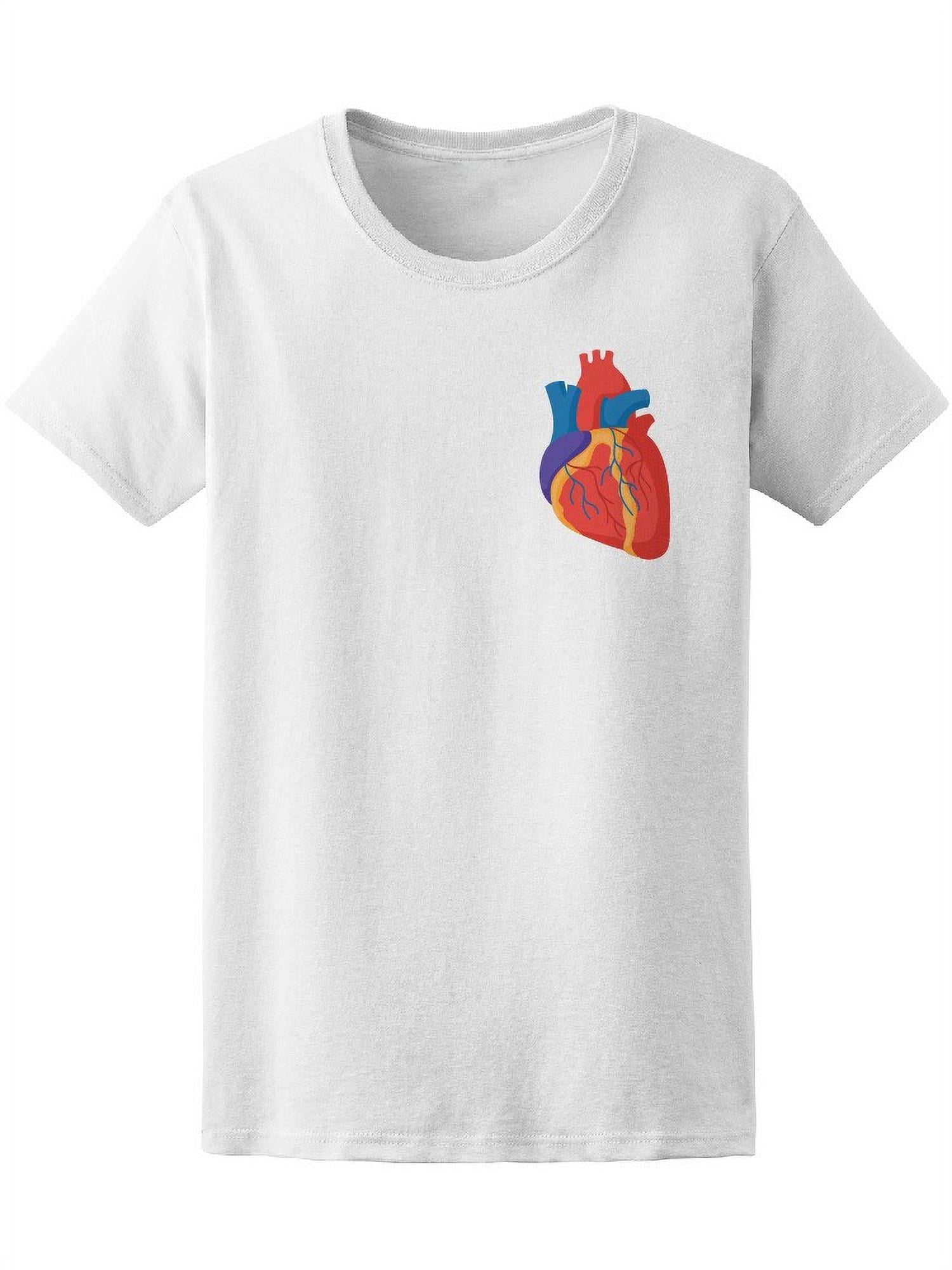 Human Heart Anatomy Organ Symbol T-Shirt Women -Image by Shutterstock ...