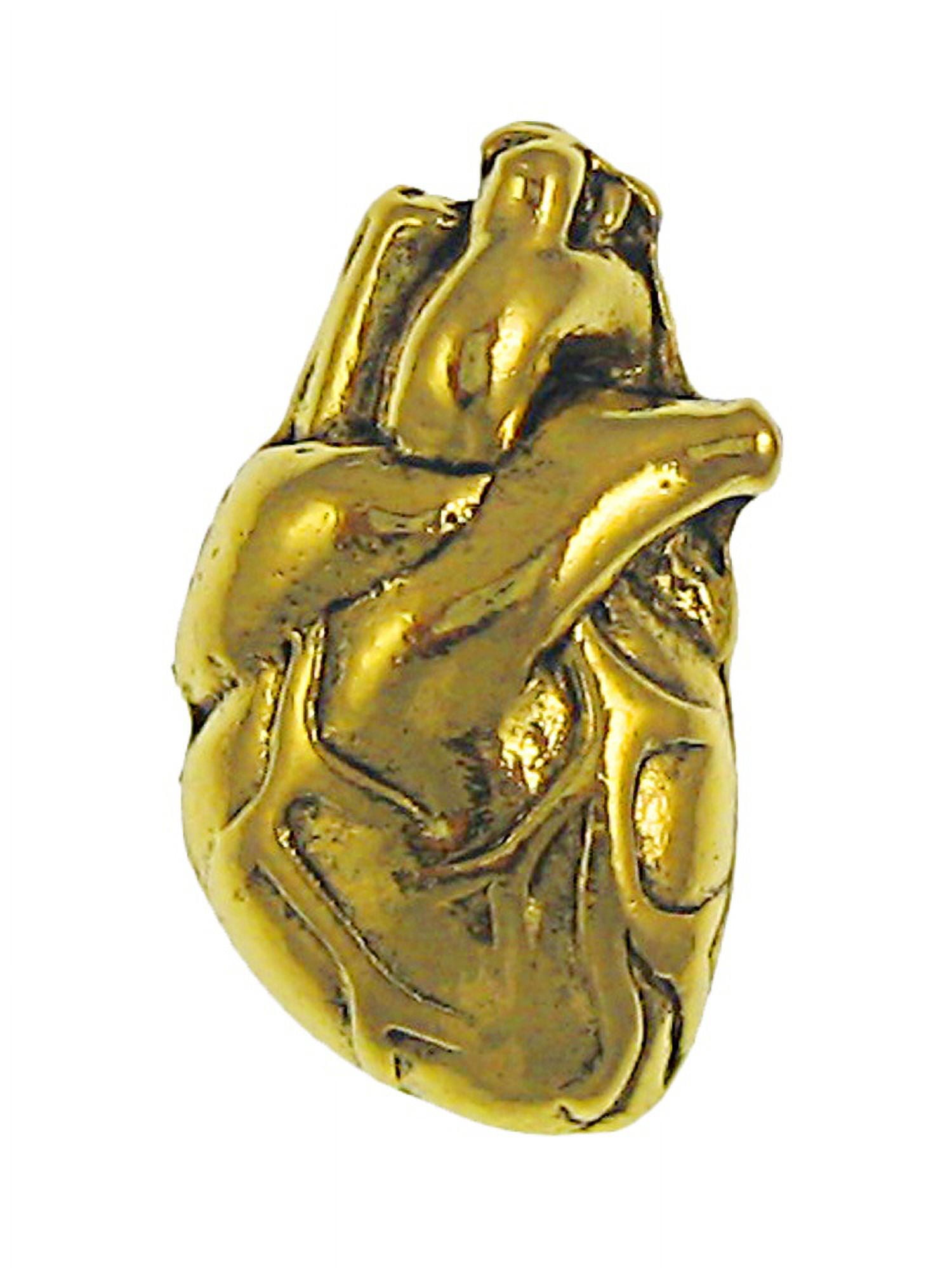 Human Heart Gold Lapel Pin - 25 Count - Walmart.com