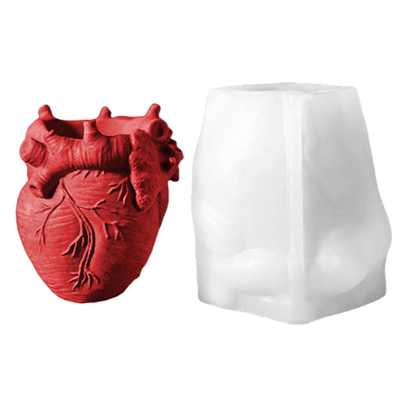 Human Heart Statue Silicone Flowerpot Mold Temperature Resistant ...