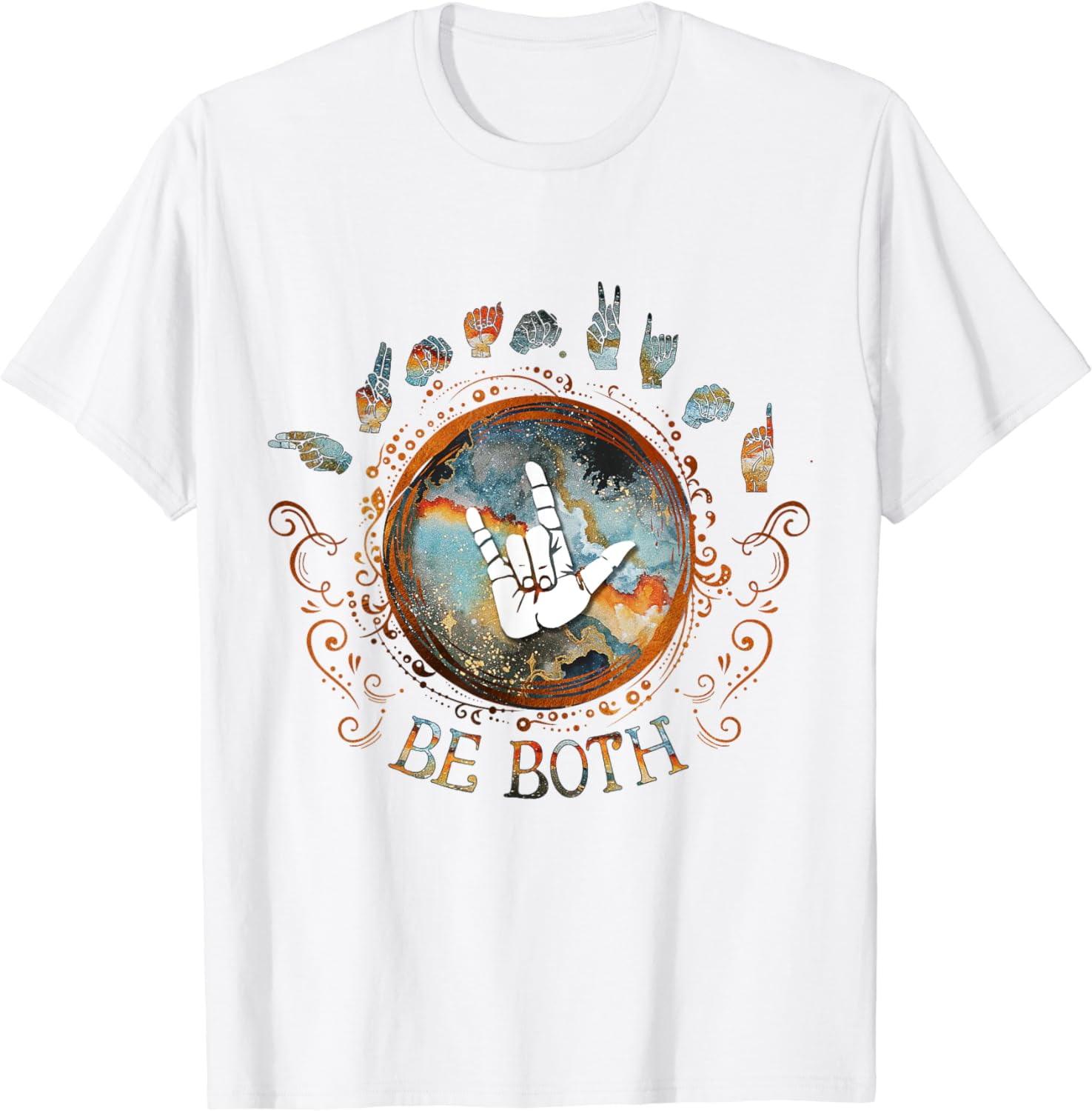 Human Kind Be Both ASL - Sign Language Gift T-Shirt - Walmart.com
