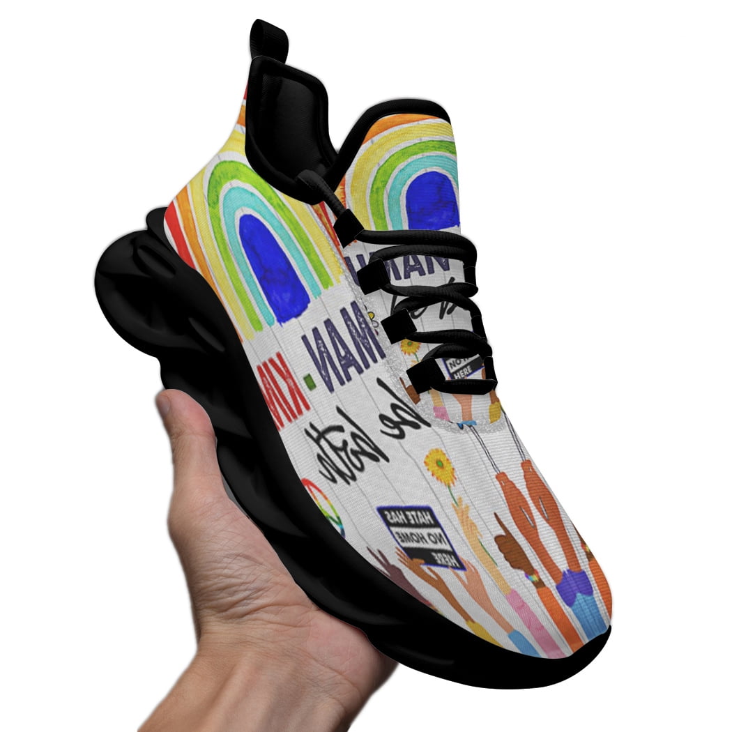 Human Kind Be Both Rainbow Hippie Peace LGBT Kindness Equality Shoes ...