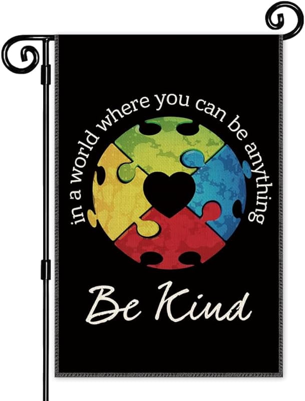 Human Kind Be Both Welcome Garden Flag, Double Sided Yard Banner for ...