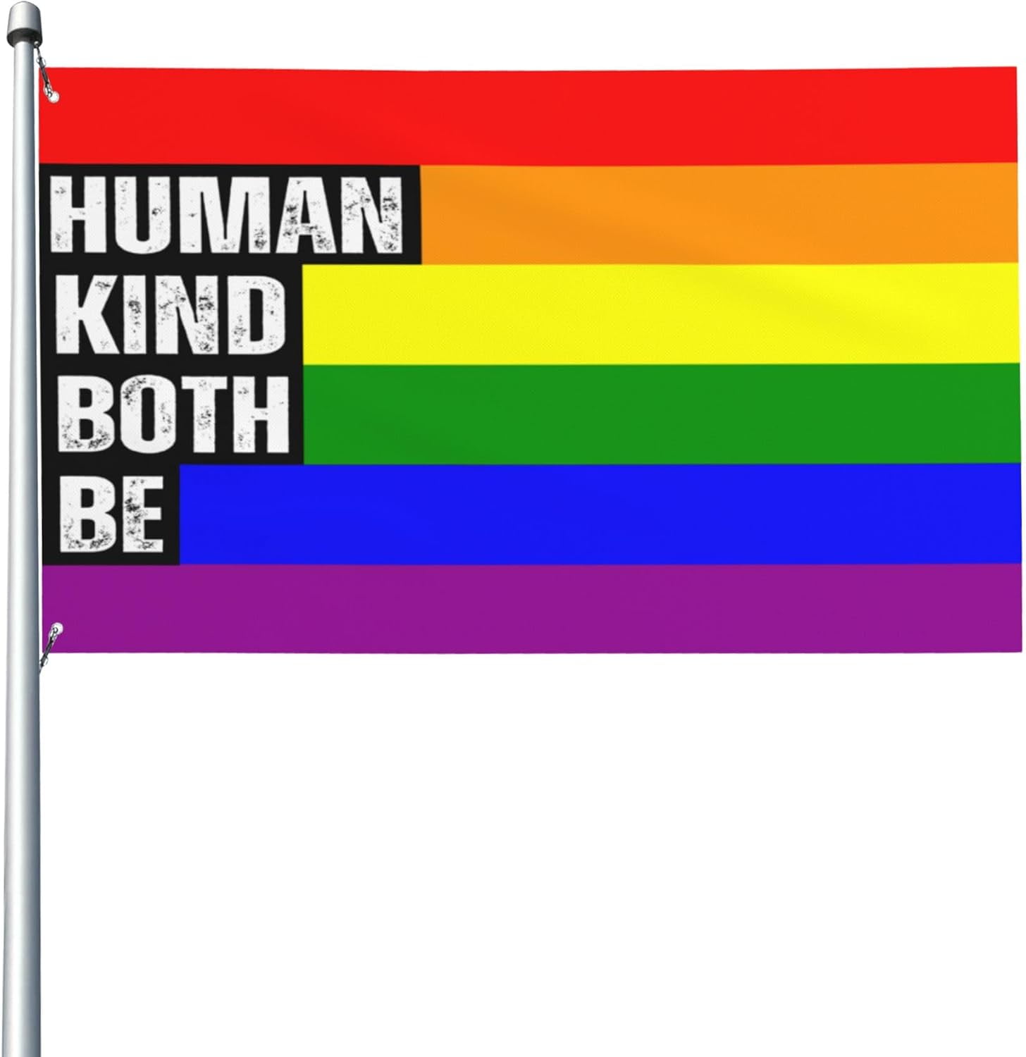 Human Kind Be Both Flag 3x5 Be The Human Be Kind Flag Lgbtq Sign Lgbt ...