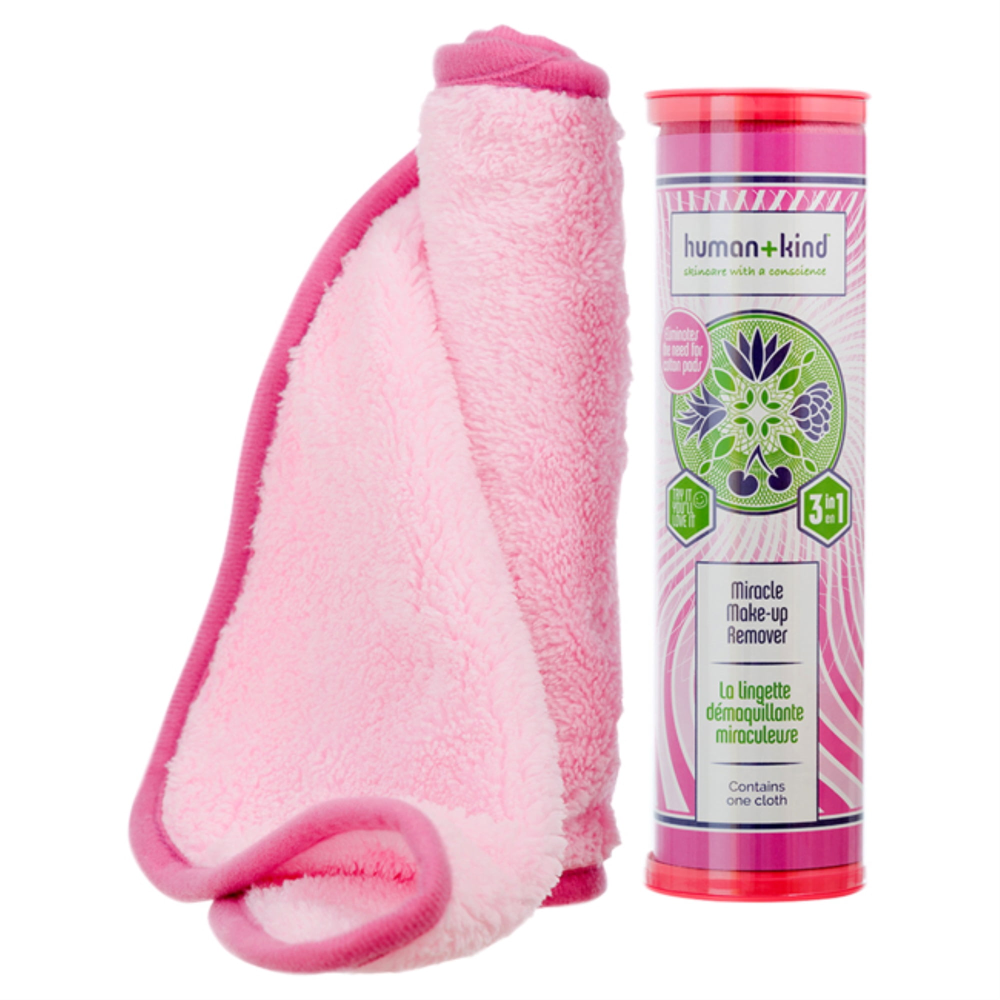 Human+Kind Miracle Make-Up Remover, Reusable Makeup Cloth, 1 Pc ...