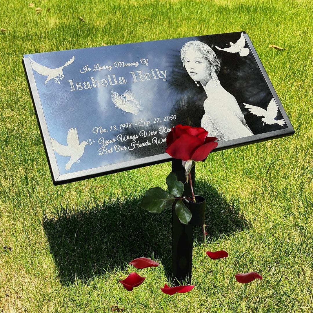 Human Memorial Stone Personalized,Grave Marker,Grave Decorations ...