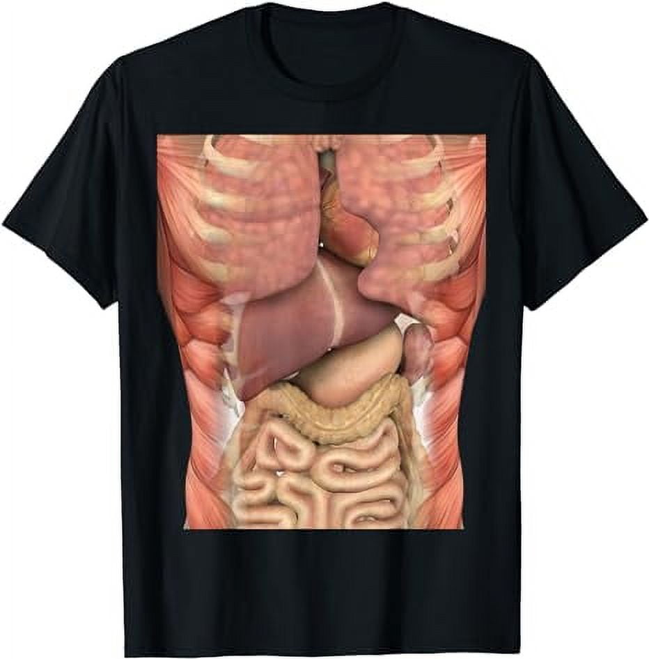 Human Muscles Organs Scary Anatomy Teacher Halloween Costume T-Shirt ...