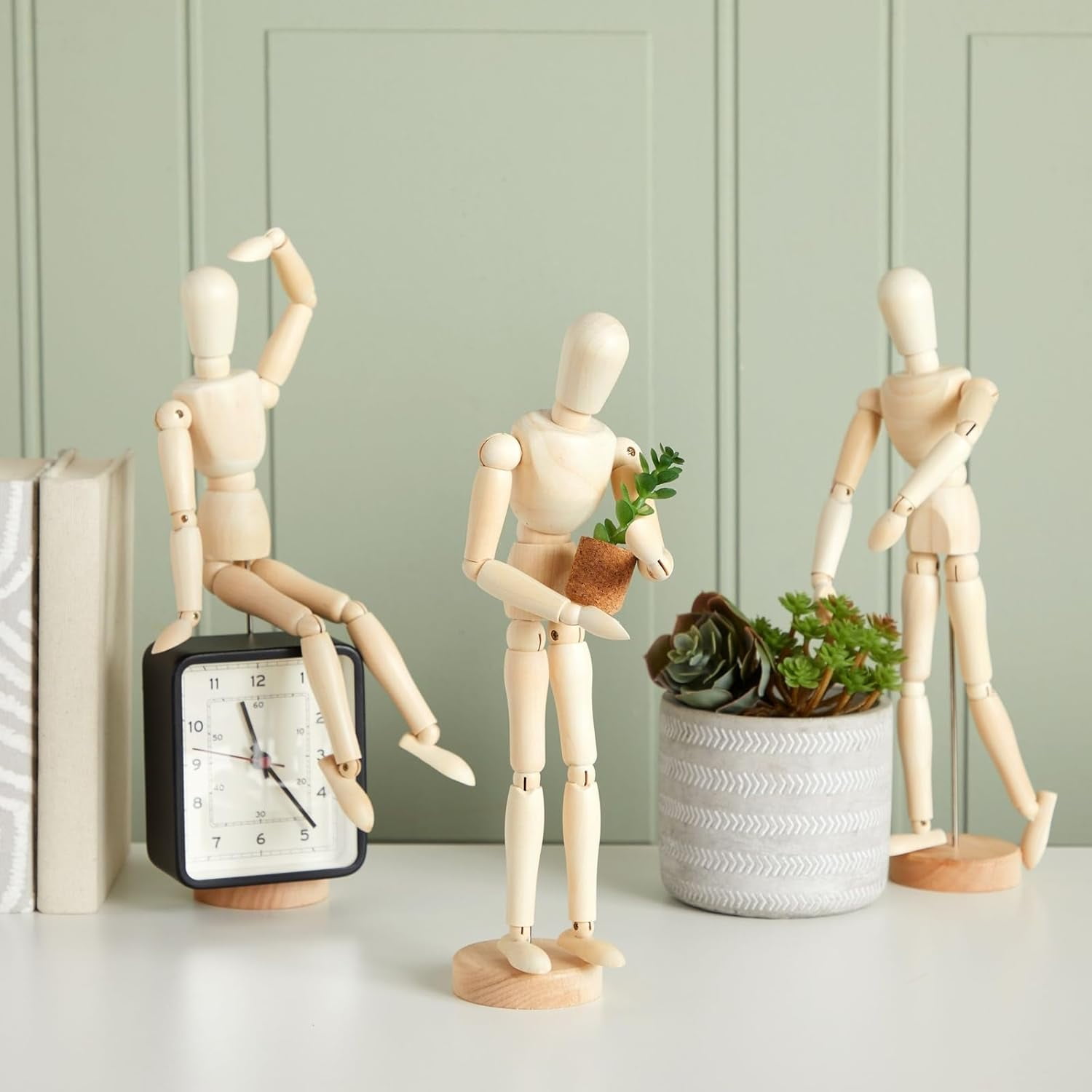 Human Posable Art Figure Model, Flexible Wooden Drawing Mannequin for ...