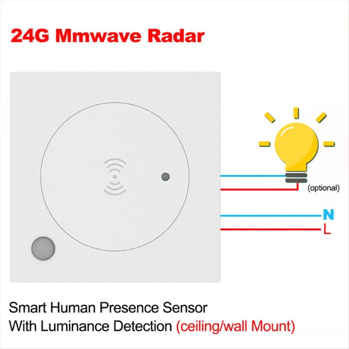 Human Presence Sensor Light Switch Zigbee Millimeter Wave Presence ...