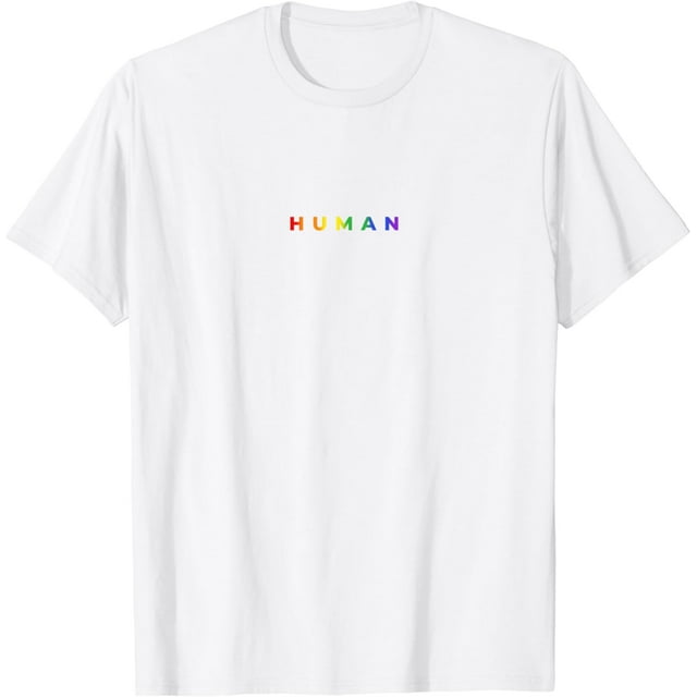 Human Rainbow Subtle Pride Month LGBT Gay Rights Equality T-Shirt ...