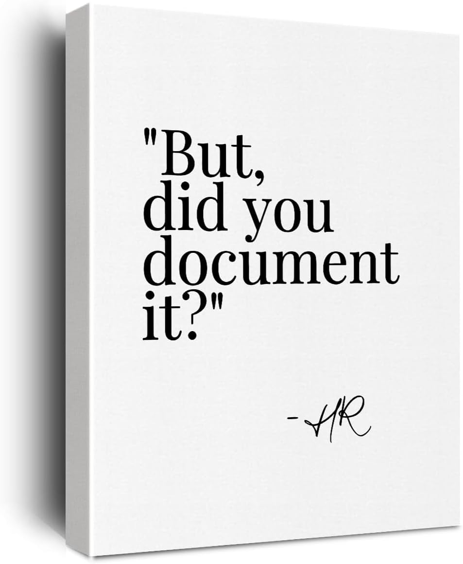 Human Resources Office Decor Canvas Wall Art Framed HR Manager Director ...