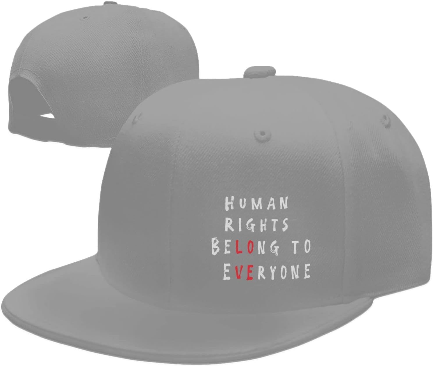 Human Rights Belong to Everyone Flat Bill Baseball Cap Snapback Hats ...