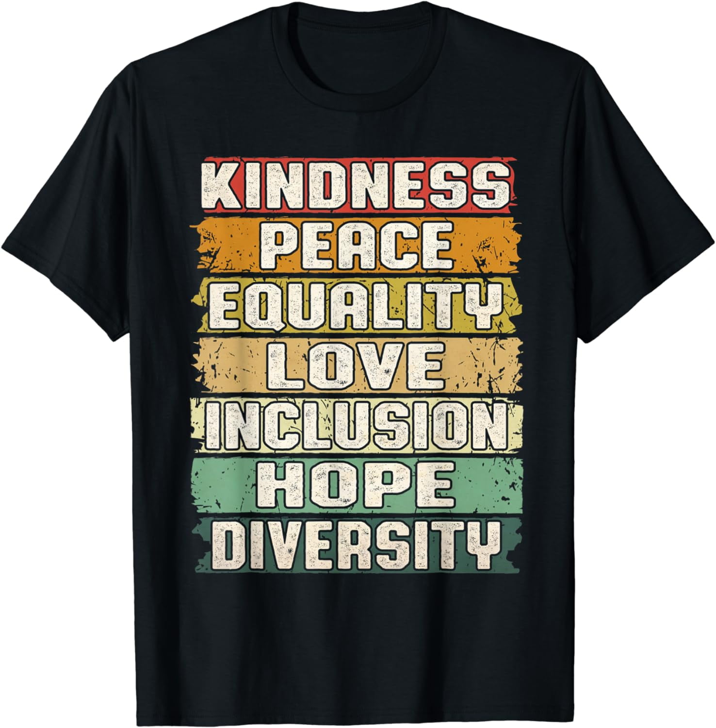 Human Rights - Kindness Peace Equality Inclusion Diversity T-Shirt ...