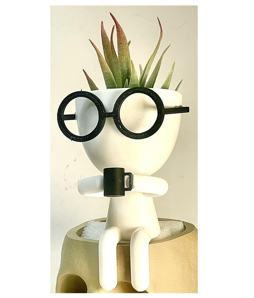 Human Shaped Succulent Planters Pots, Funny Mini Decorative Cute Plant ...