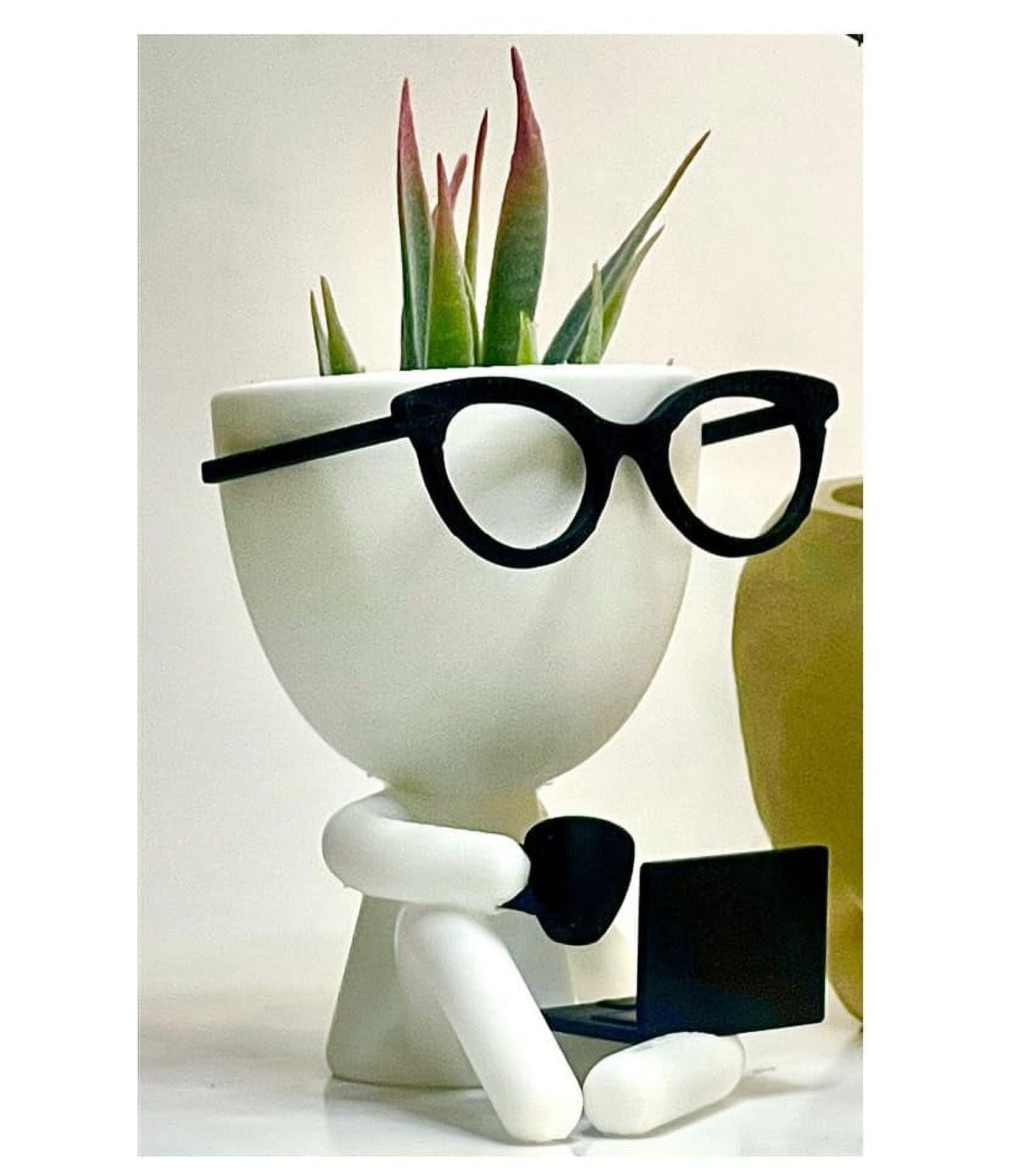 Human Shaped Succulent Planters Pots, Funny Mini Decorative Cute Plant ...
