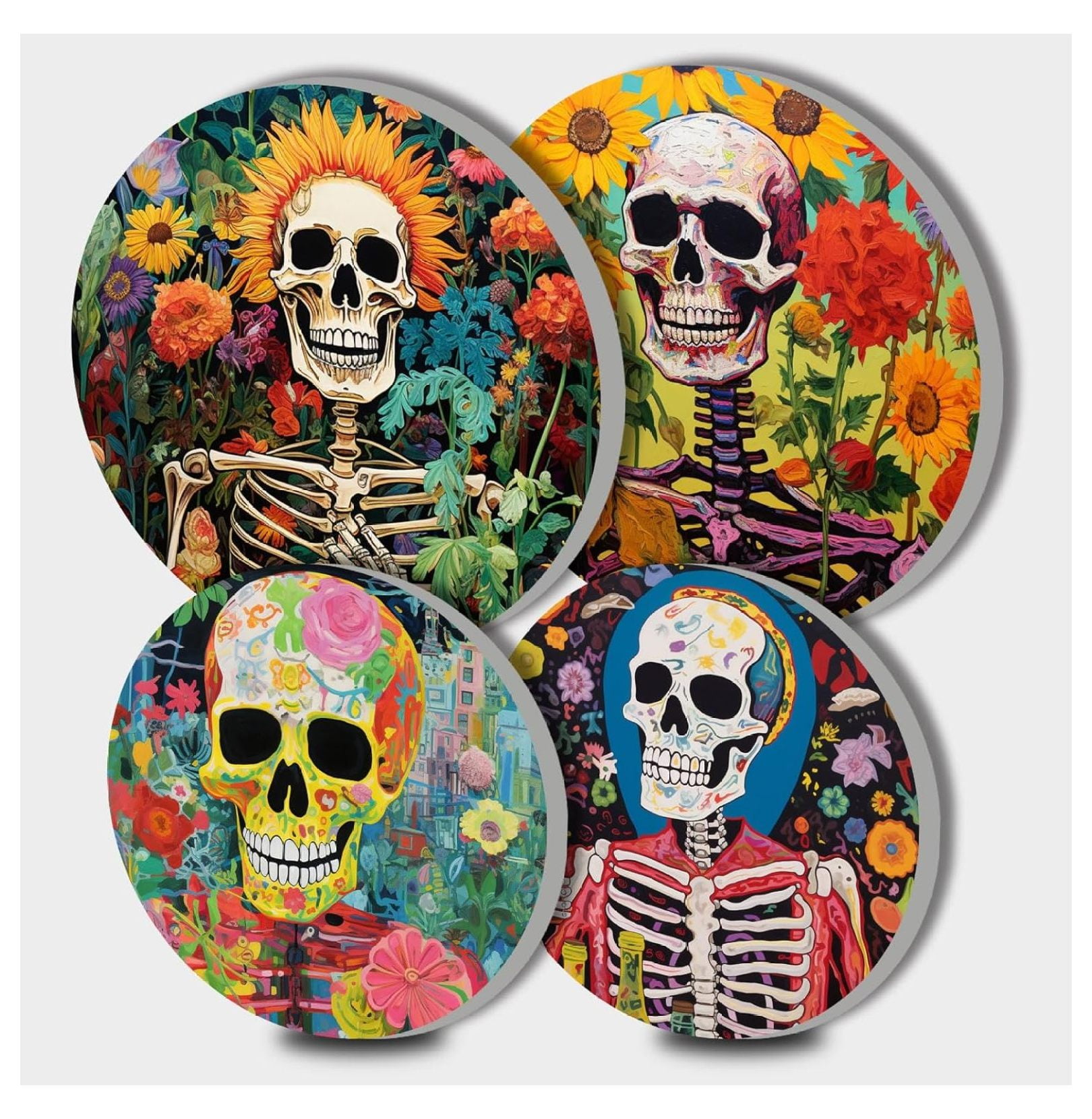 Human Skeleton Art Burn Covers for Electric Stove Resturant Decor Man ...