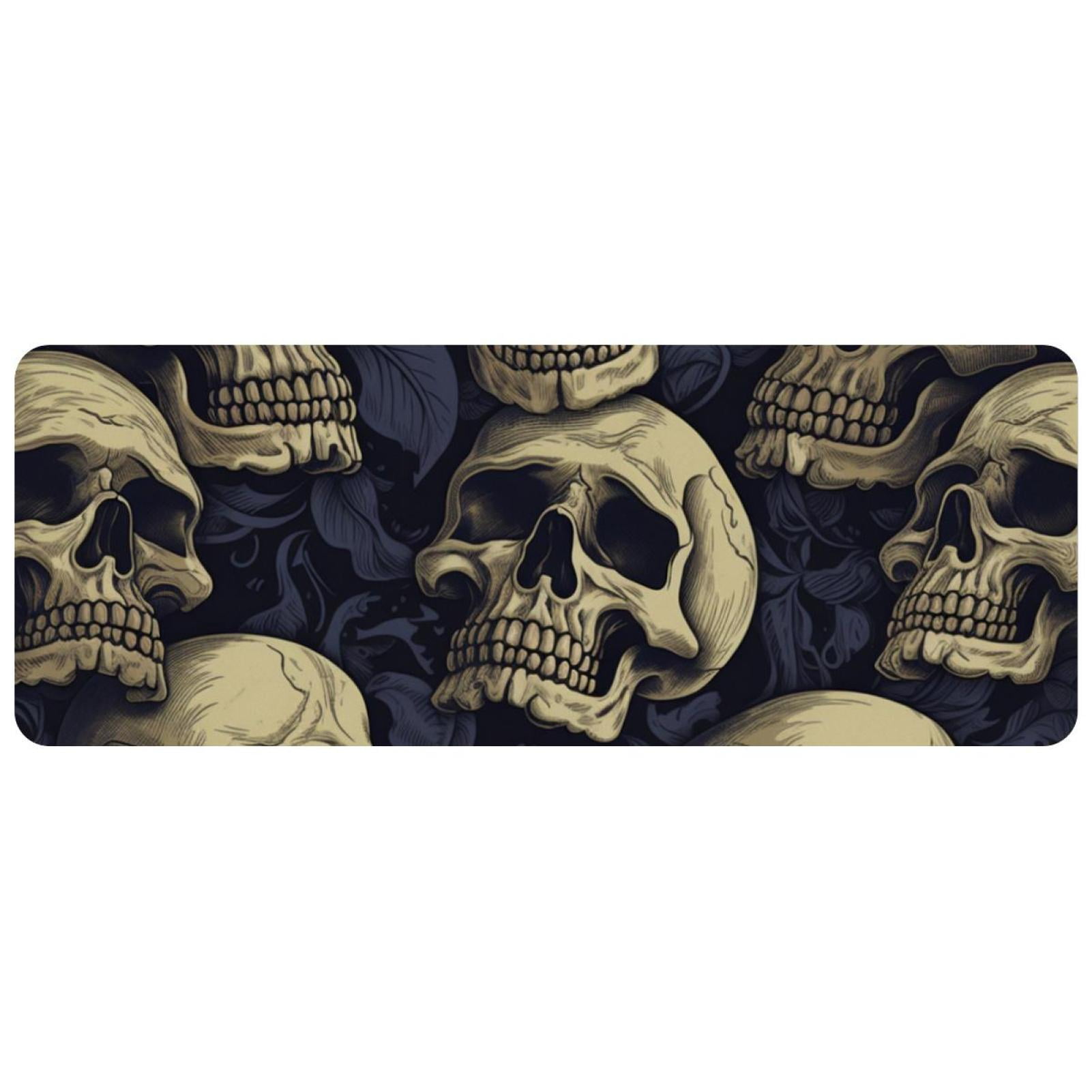 Human Skeleton Skull Mouse Pad, Personality Design Rubber Base for ...