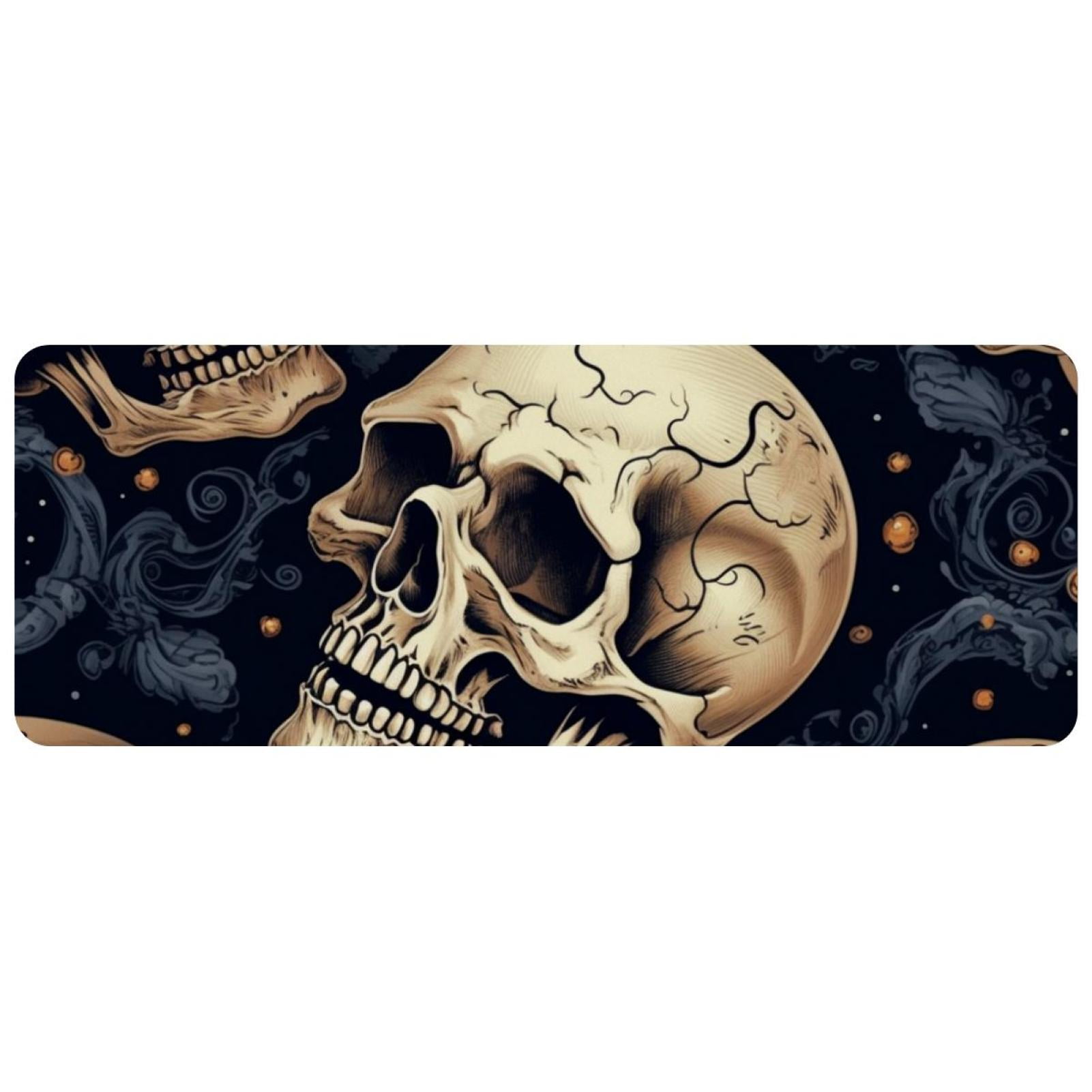 Human Skeleton Skull Mouse Pad, Personality Design Rubber Base for ...