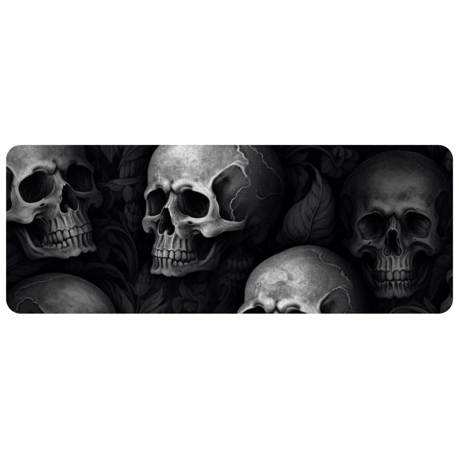 Human Skeleton Skull Mouse Pad, Personality Design Rubber Base for ...