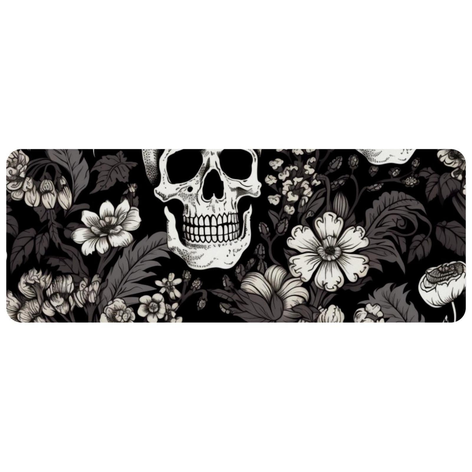 Human Skeleton Skull Mouse Pad, Personality Design Rubber Base for ...