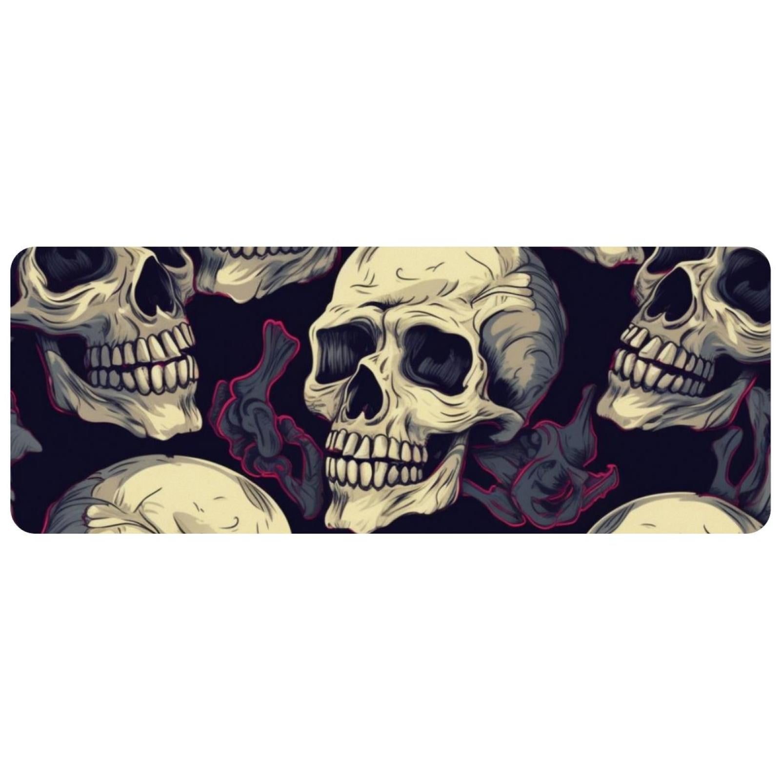Human Skeleton Skull Mouse Pad, Smooth Mouse Mat, Computer Mouse-pad ...