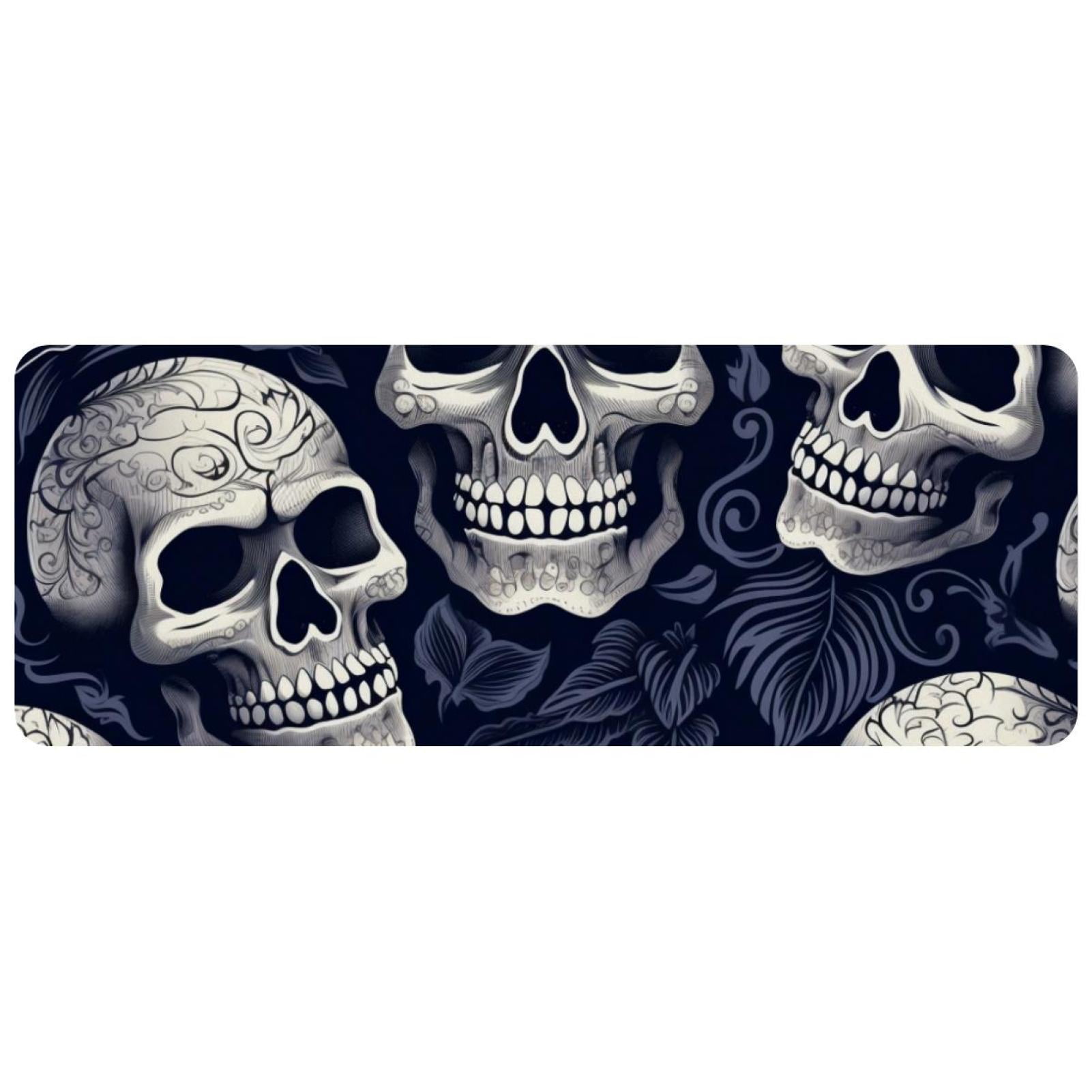 Human Skeleton Skull Mouse Pad, Smooth Mouse Mat, Computer Mouse-pad ...
