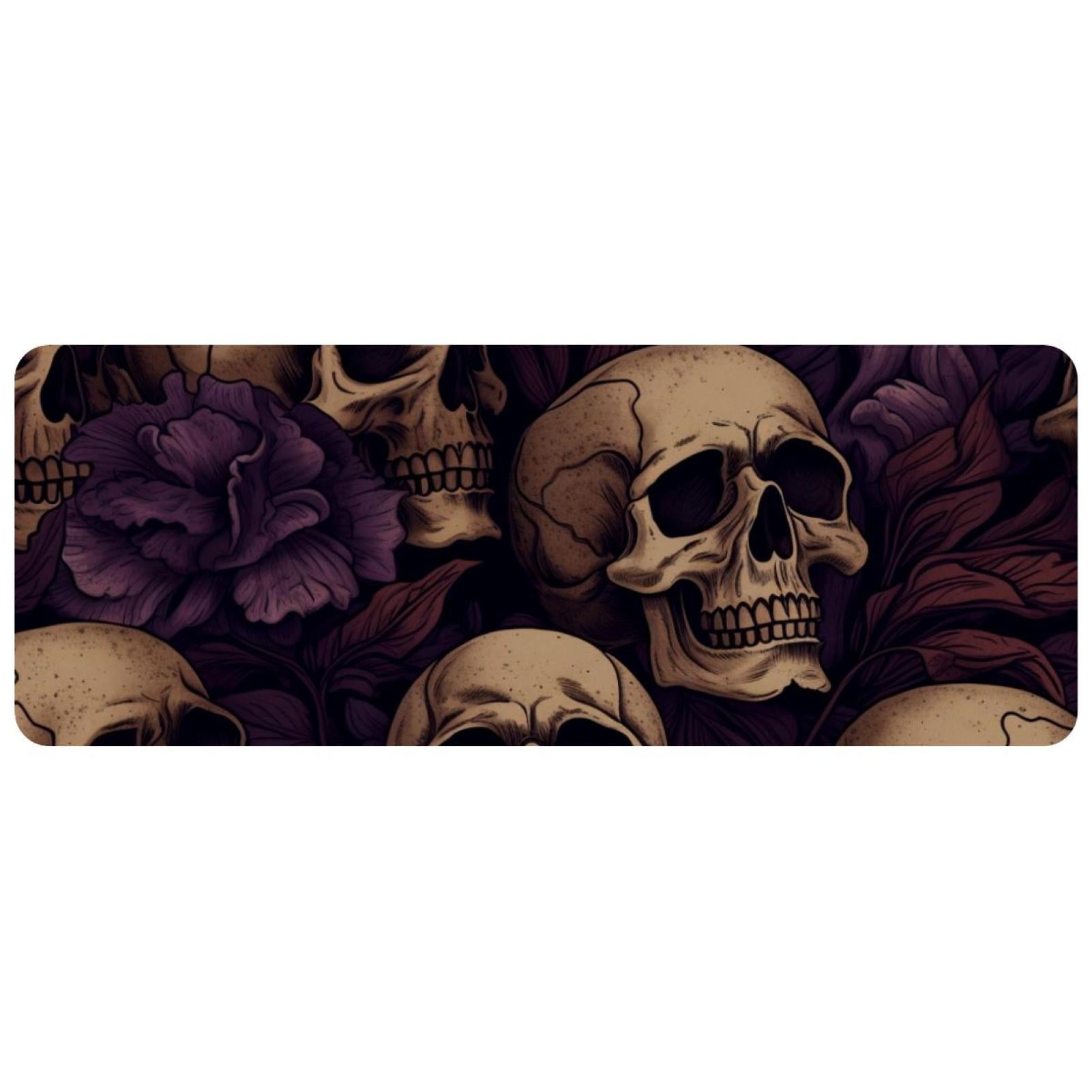Human Skeleton Skull Mouse Pad , Soft Cute Computer Mouse Mat with ...