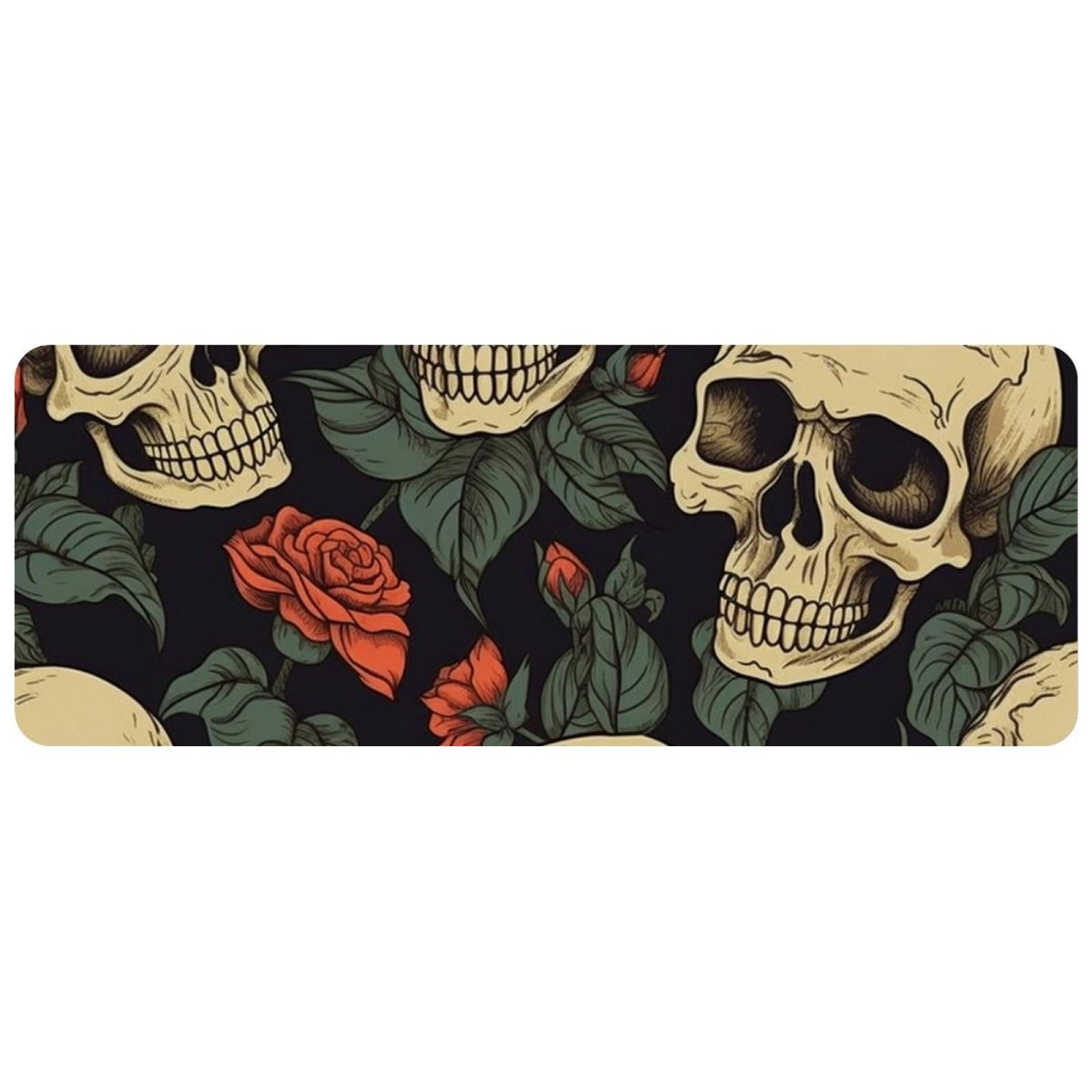 Human Skeleton Skull Mouse Pad for Laptop Wireless Mouse Home Office ...