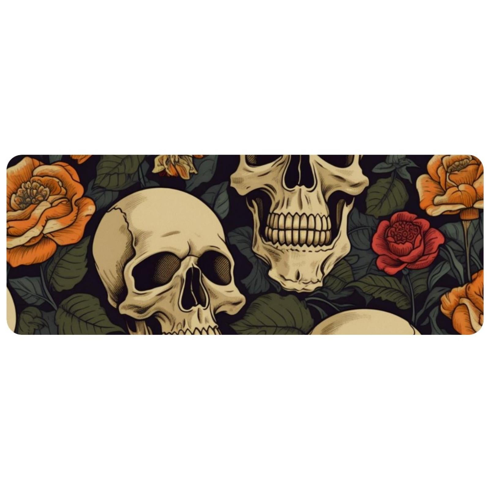 Human Skeleton Skull Mouse Pad for Laptop Wireless Mouse Home Office ...